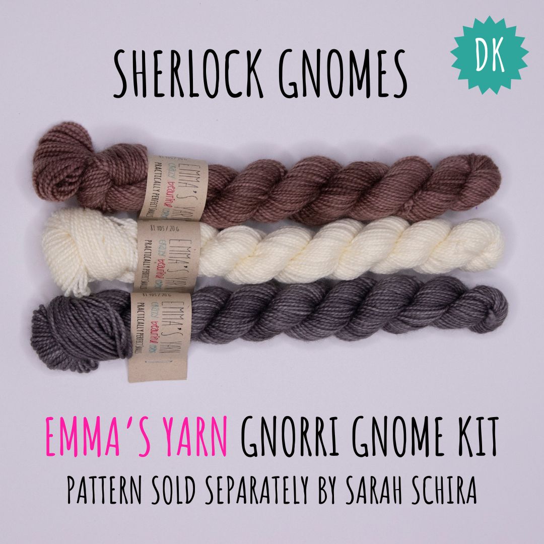 Sherlock Gnomes - Gnorri Gnome Kit - DK – Emma's Yarn
