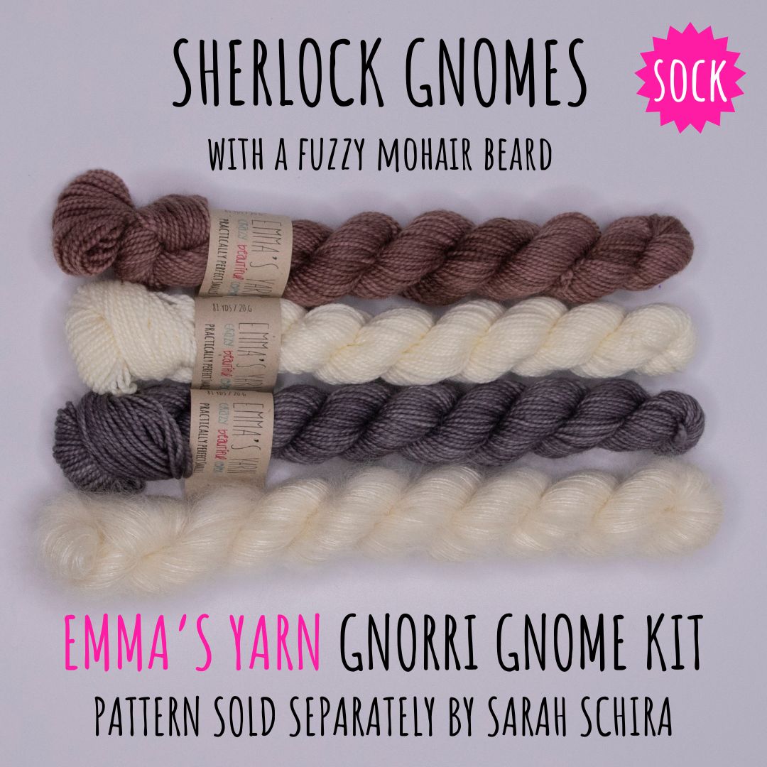 Sherlock Gnomes - Gnorri Gnome Kit - SOCK WITH MOHAIR – Emma's Yarn